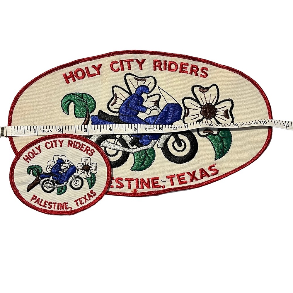 70s Set Of Motorcycle Club Embroidered Patches And Tw… - Gem